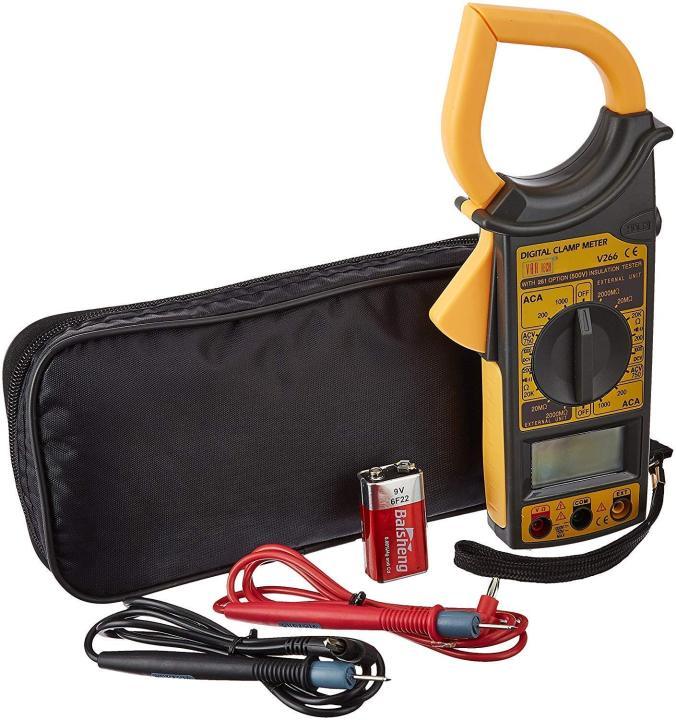 DT-266 Ac Dc Digital Clamp Multimeter Auto Ranging Amp Current Voltage ...