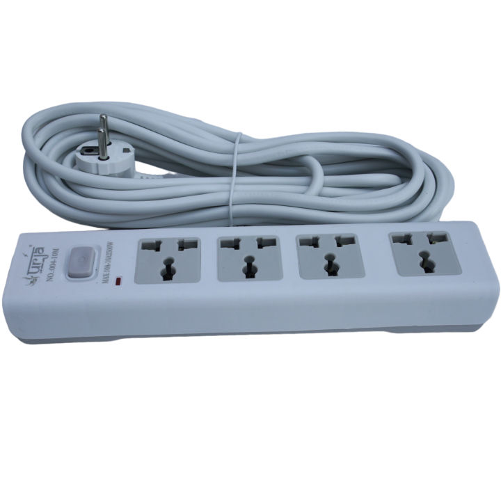 Urja 004-10M 10 Meters Heavy-Duty Extension Cord with 4 Power Outlets ...