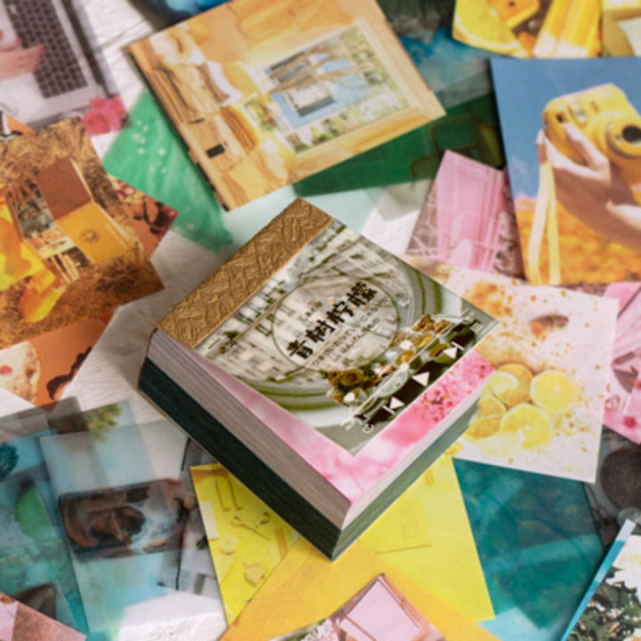 Sweet Journal 400PCS Retro Basic Material Book Memo Pad Paper Literary ...