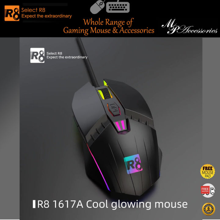 R8 1617A Backlit Gaming Mouse. | Daraz.com.np