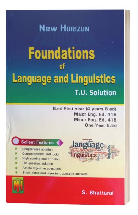 Foundations Of Language And Linguistics TU Solution B.Ed. First Year Major Eng .Ed.416 ,Minor ...