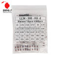 300pcs 1/2W SMD LL34 Zener Diode Assorted Kit 0.5W 2V - 39V 30Values Each 10pcs DIY Sample Set ...