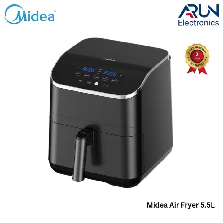 Midea Air Fryer 5.5Ltrs (MF-CN55D2) | 1550W to 1850W | Temp Upto 200C | Daraz.com.np