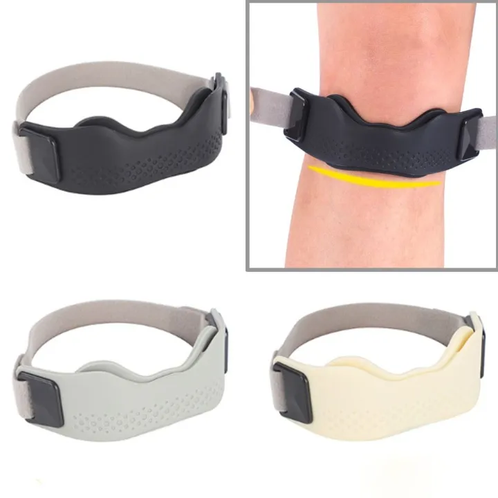 Easy to Use Silicone Patella Tendon Knee Straps Fixed Protection Knee ...