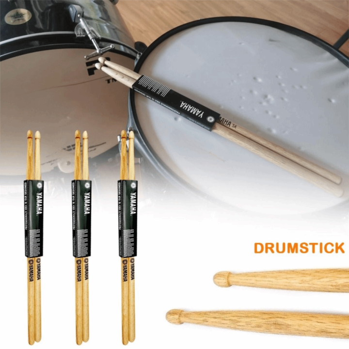 2pcs Percussions Accessory Lightweights 5A/7A Drumstick Wood Tip Maple ...