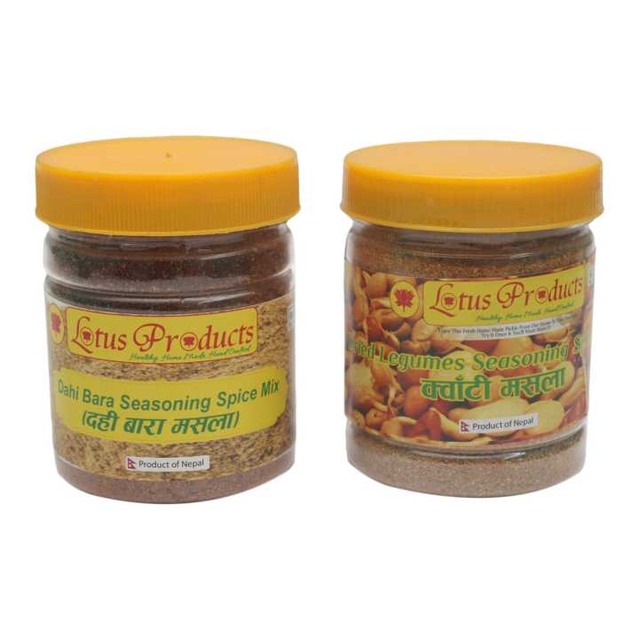 Lotus Product Dahi Bara Seasoning Spice Mix 100gm & Lotus Product Dried ...