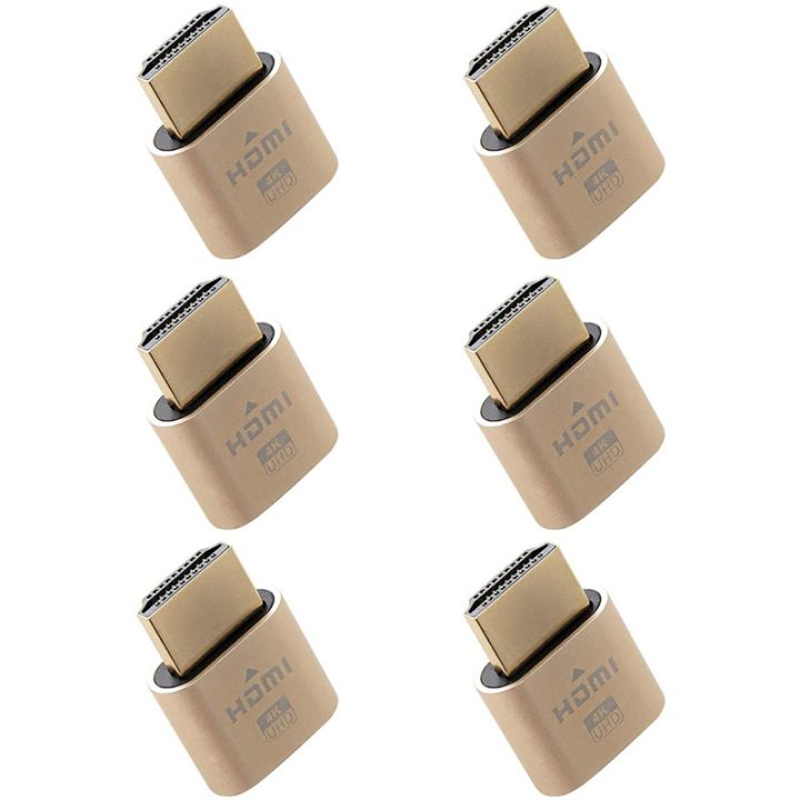 HDMI-Compatible Virtual Display Adapter DDC EDID Dummy Plug Headless ...
