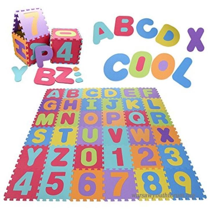 Soft Eva Foam Floor Baby Kids Play Mat Gym Alphabet Numbers Puzzle Mats ...