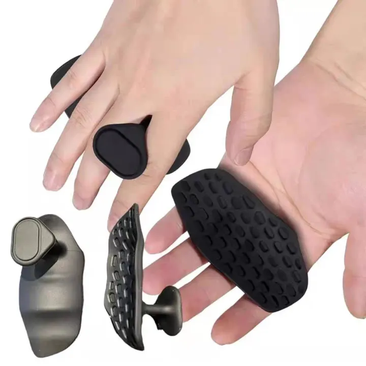 Rubber Gym Grips Fingerless Workout Gym Gloves Pull Up Grips for Men ...