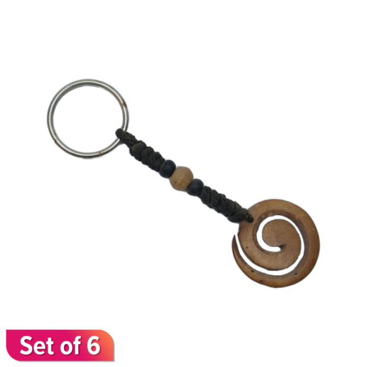 Round Circle Design Key Ring Set Of 6 | Daraz.com.np