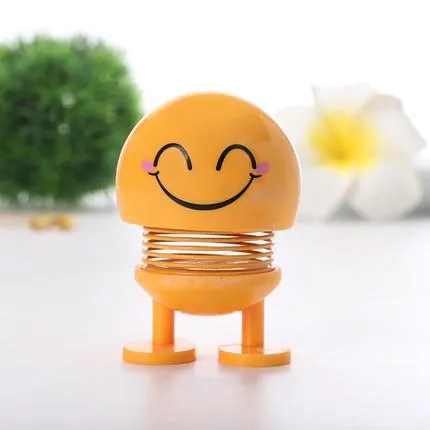Smiling Face - Cute Cartoon Funny Shaking Head Emoji Wobble Head Dolls ...