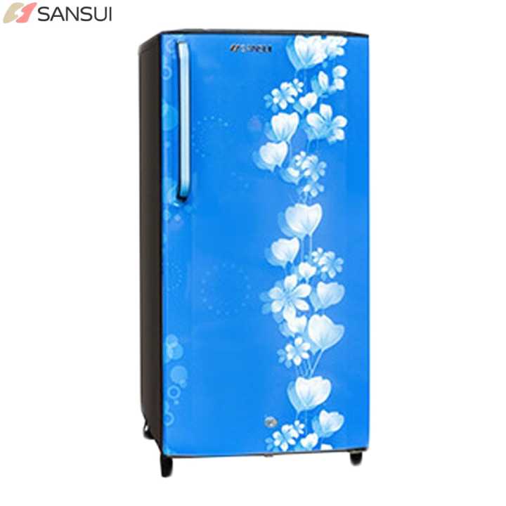 Sansui SPC200BF 200 Litre Single Door Blue Floral PCM Refrigerator ...