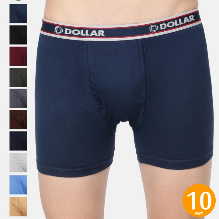 Pack of 10 Dollar Interlock Trunk Underwear For Men | Daraz.com.np