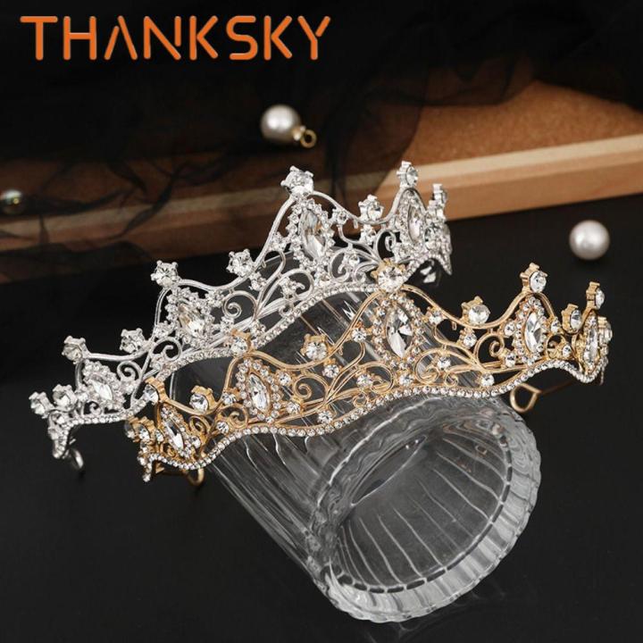 Simple Bar Mitzvah Crown Retro Crown Hair Hoop Metal Princess Crowns ...