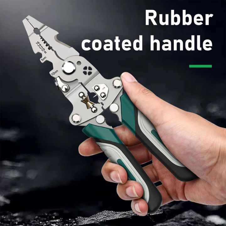 Functional Wire Strippers Folding Tool with Cutting and Crimping ...