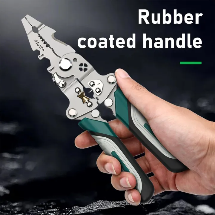 18 in 1 Foldable Wire Stripper, Multifunctional Wire Stripper Crimper ...