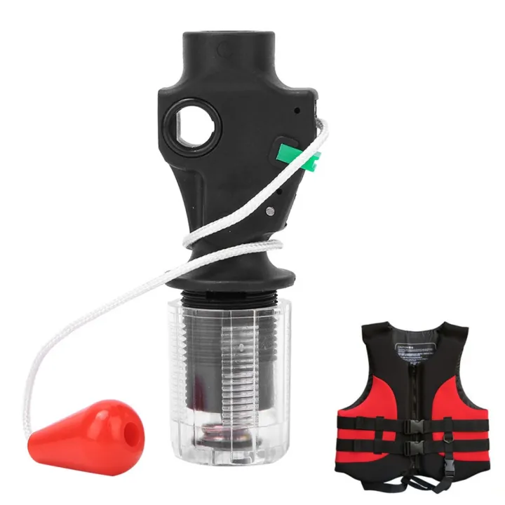 Durable Plastic Automatic Inflator Device Portable Black Life Jacket ...