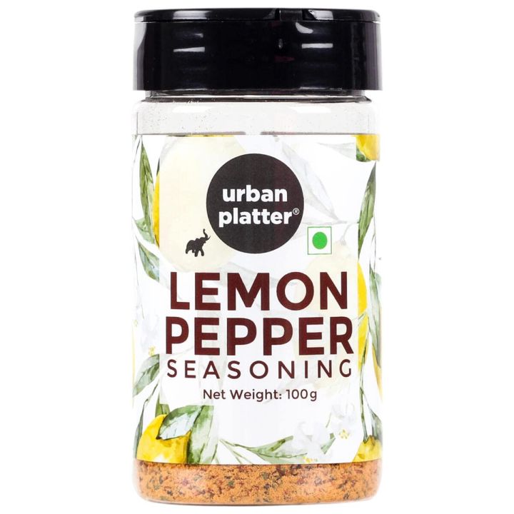 Urban Platter Lemon Pepper Seasoning Mix Shaker Jar, 100g (Sprinkle on ...