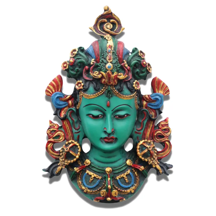 Green Tara Resin Statue Wall Hanging Resin Statue Nepal for Good Luck ...