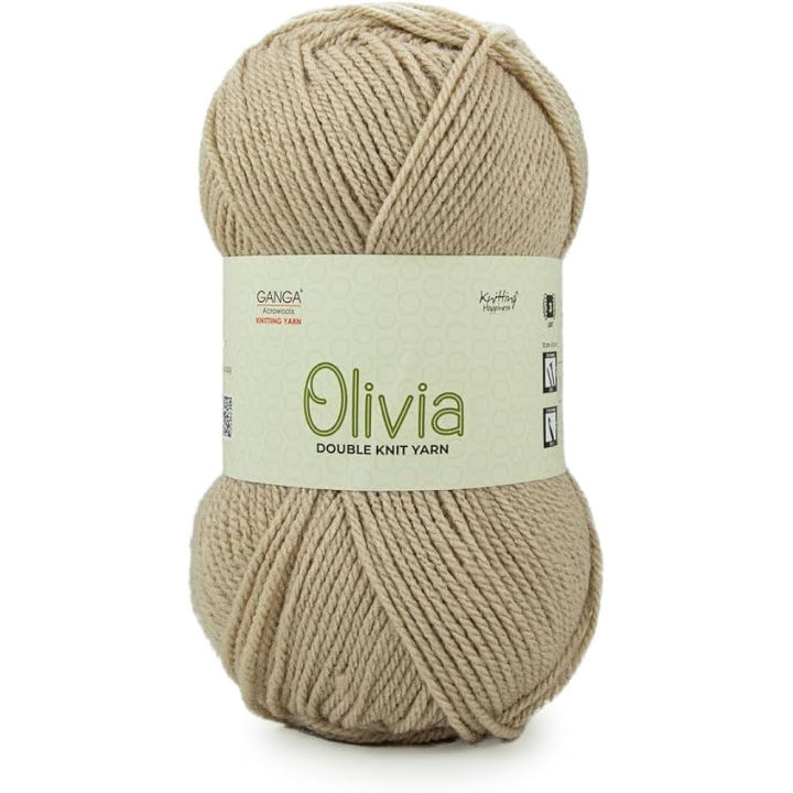 Ganga Olivia Yarn Double Knit Olv003 Shade Skin | Daraz.com.np