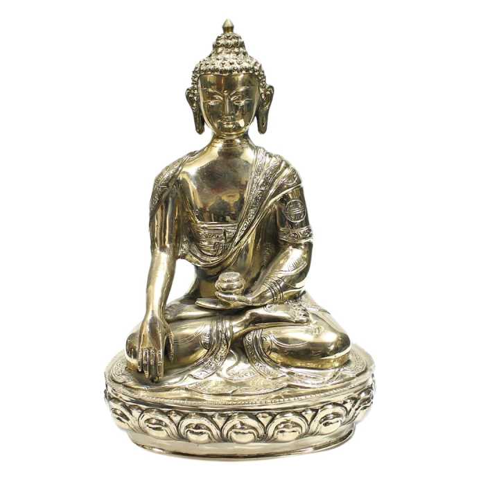 Brass Buddha Carved 12 Inch Bronze Decorative - 12" X 5" | Daraz.com.np
