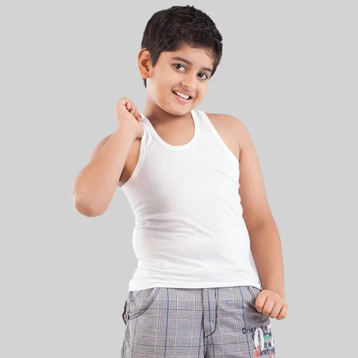 Dollar Lehar Kids Cotton Vest Pack of 3 -Fashion | Vest For Kids (Boys ...