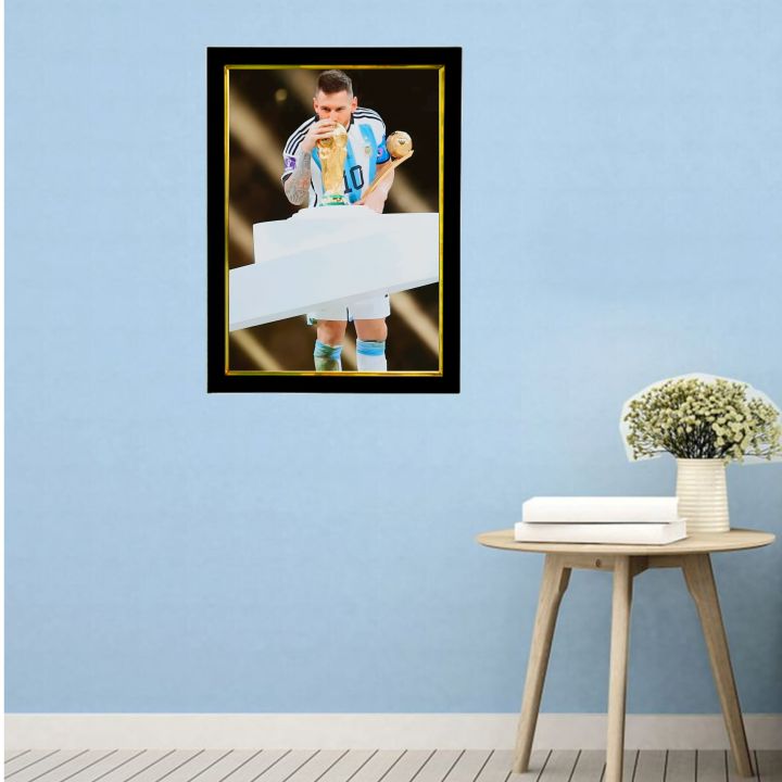 Lionel Messi Fifa World Cup Trophy Photo Frame| A4 Size | | Daraz.com.np