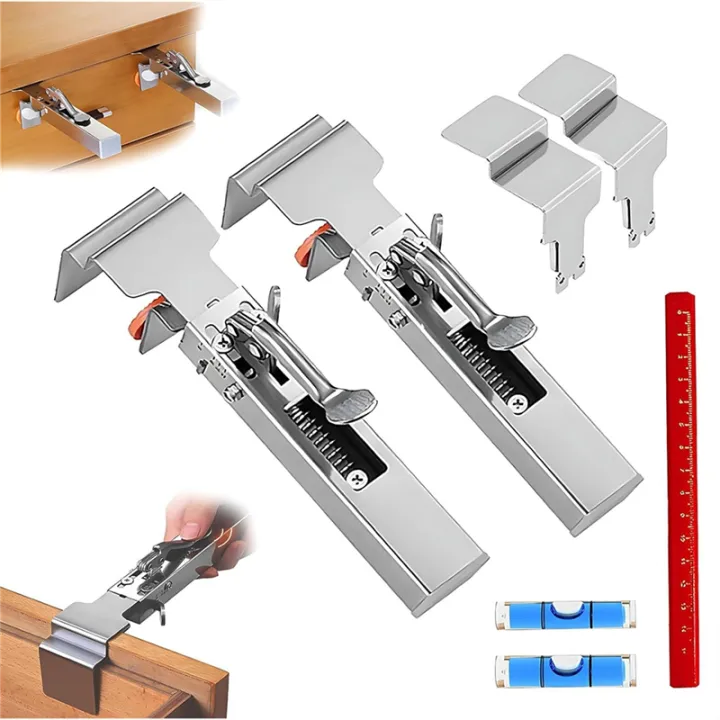 NCANRUI 2 Pack Drawer Front Installation Clamps, Adjustable Drawer ...