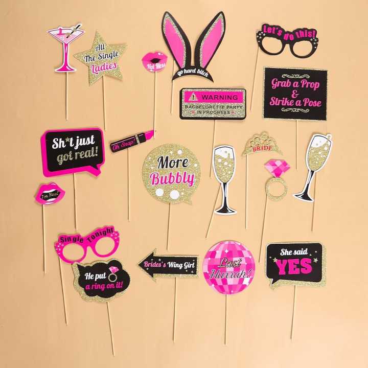 Bachelor Party Prop Kit Single Party Photo Booth Props For Decoration ...
