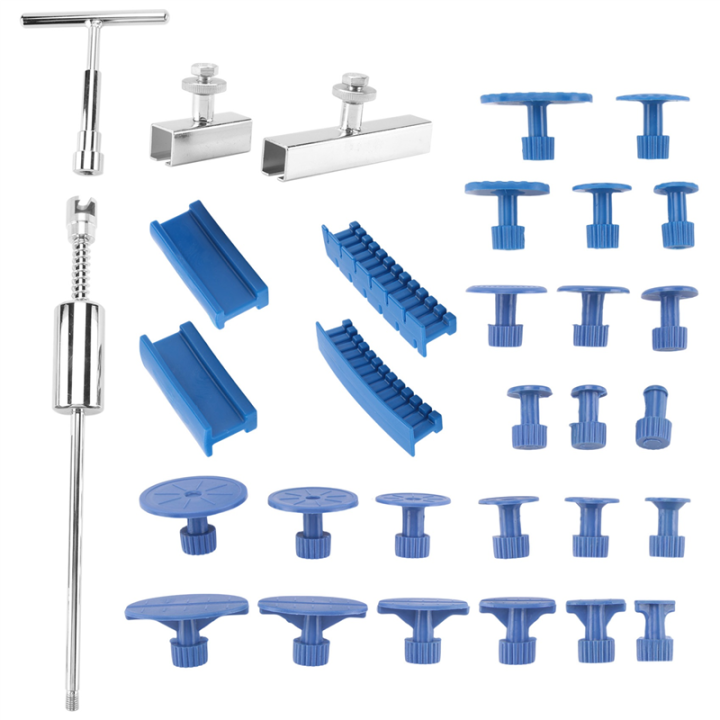 Car Paintless Dent Repair Tool Kit Car Dent Puller Sheet Metal Dent ...