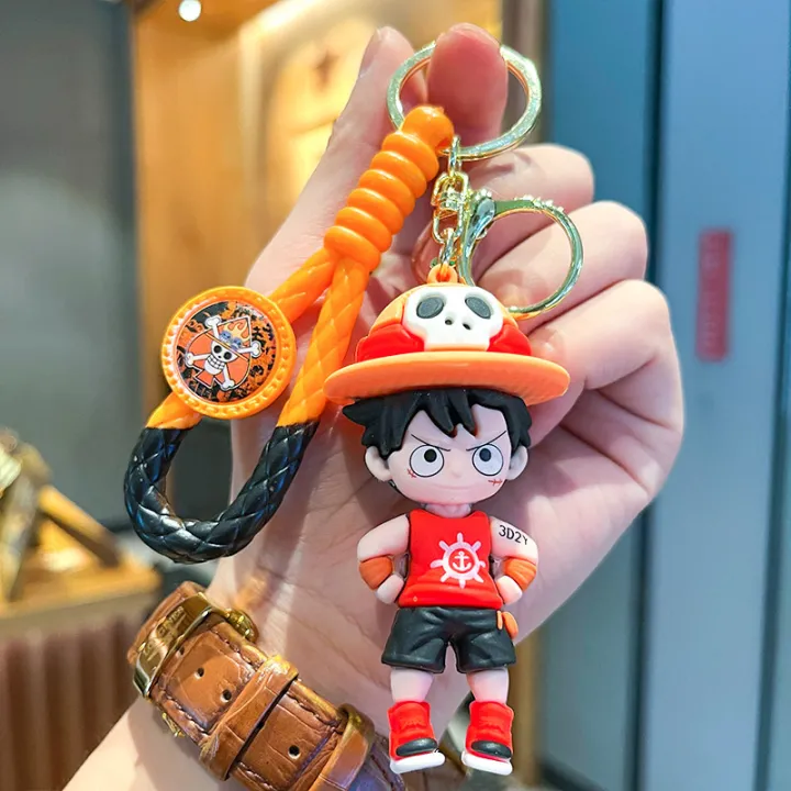 Anime 3D One Piece Luffy Ace Keychain | Daraz.com.np