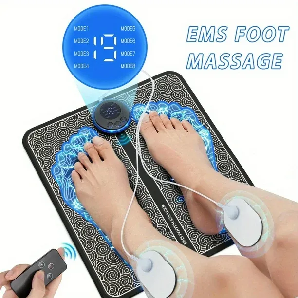 Relief Pain Relax Feet Acupoints Massage EMS Foot Massager Electric Pad ...