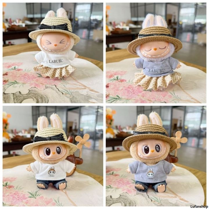 LufanshopBargain price Suit Summer Hat Labubu Doll's Clothes Set T ...