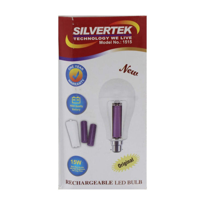 Silvertek Rechargeable LED Bulb with inbuilt 18650 Removable Battery | Daraz.com.np