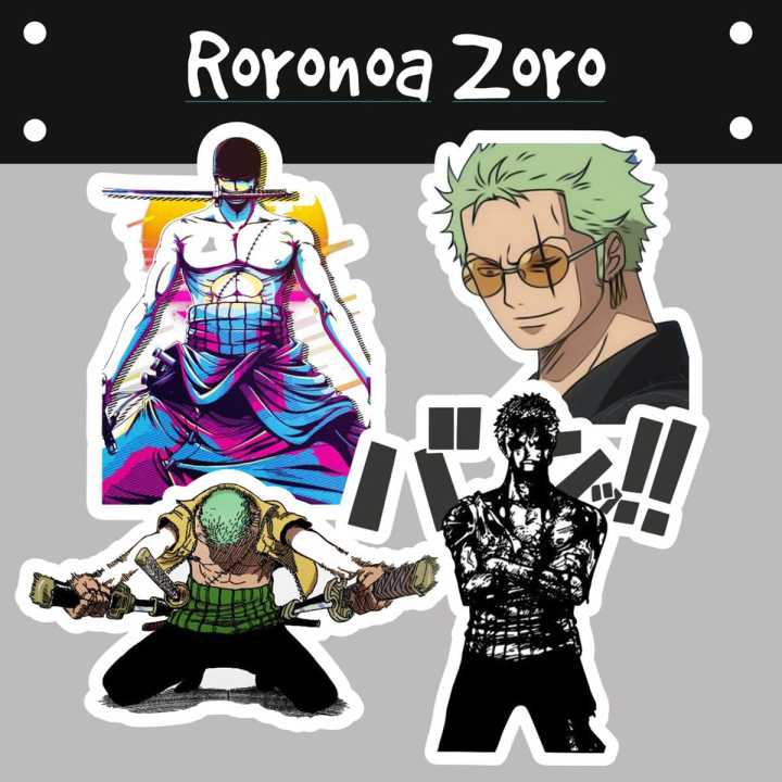 Roronoa Zoro Anime Stickers For Luggage, Phone, Car, Case, Fridge, DIY ...