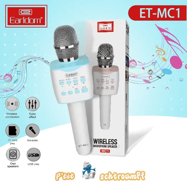 Earldom MC1Karaoke Wireless Microphone Speaker | Daraz.com.np