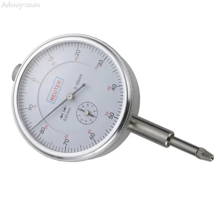 Adongruoan 0-10mm/0.01mm Mechanical Indicator Gauge Dial Indicator With ...