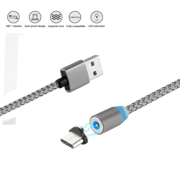 1 M TYPE-C Android Fishing Net Circular Magnetic Data Cable | Daraz.com.np