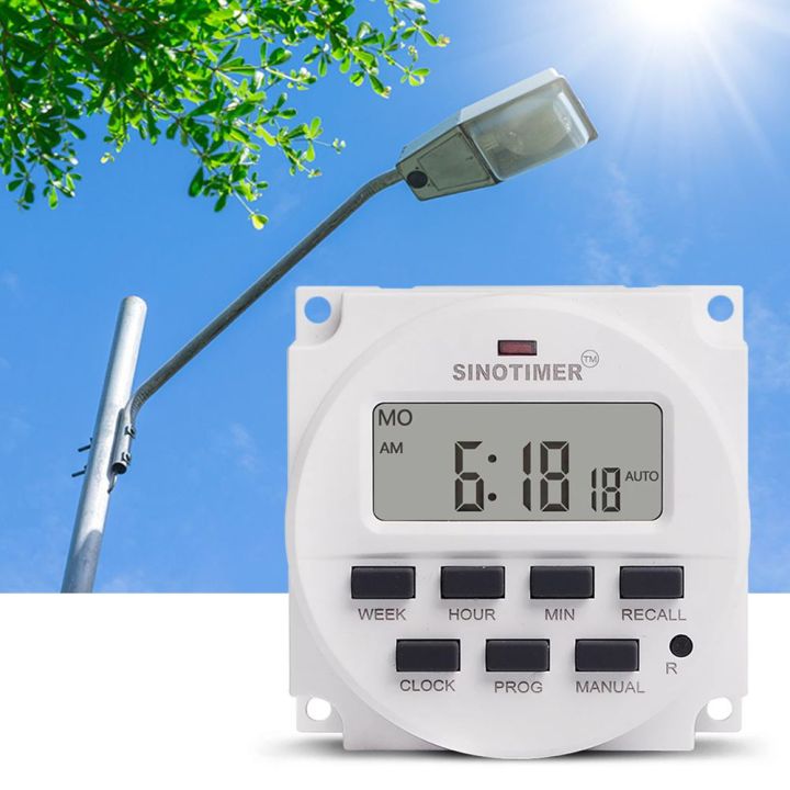 7 Days Weekly Programmable Volt Voltage Output Digital DC 12V 24V Timer ...