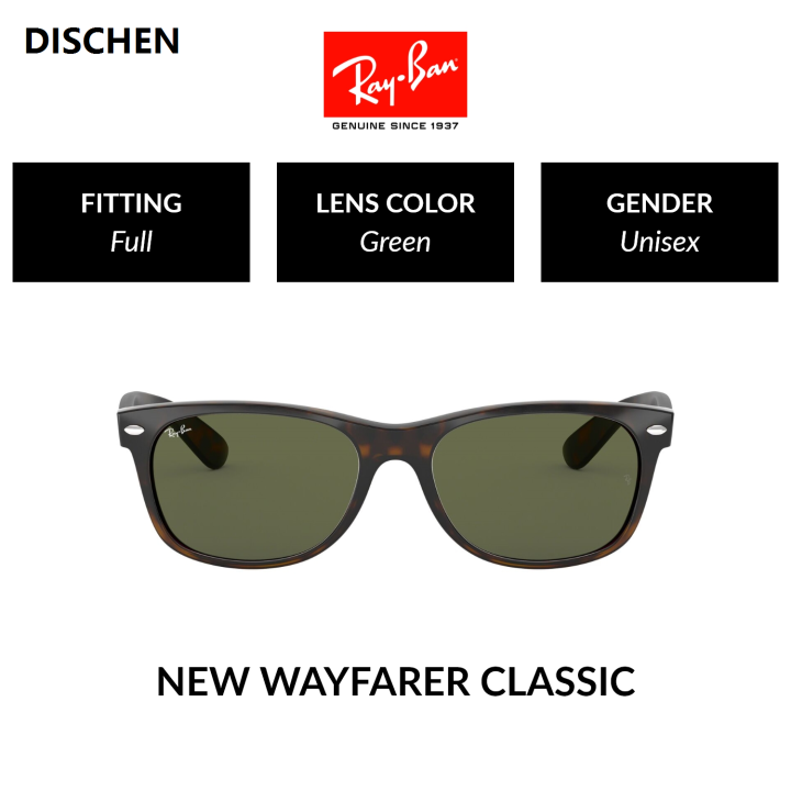 DISCHEN 【2025 Version】 Ray Ban NEW WAYFARER RB2132F 902L Unisex Full ...