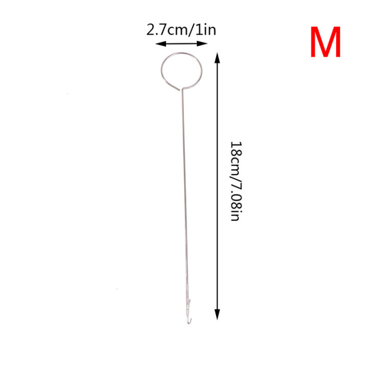 DIY Metal Sewing Loop Turner Hook for Turning Fabric Tubes Straps Belts ...