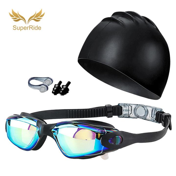 SuperRide Outdoor Swimming Goggles Anti-fog Swimming Goggles Set with ...