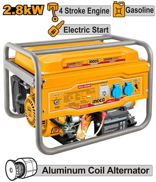INGCO 2.8KW Gasoline Generator Starting System Recoil+ Electric | Daraz ...