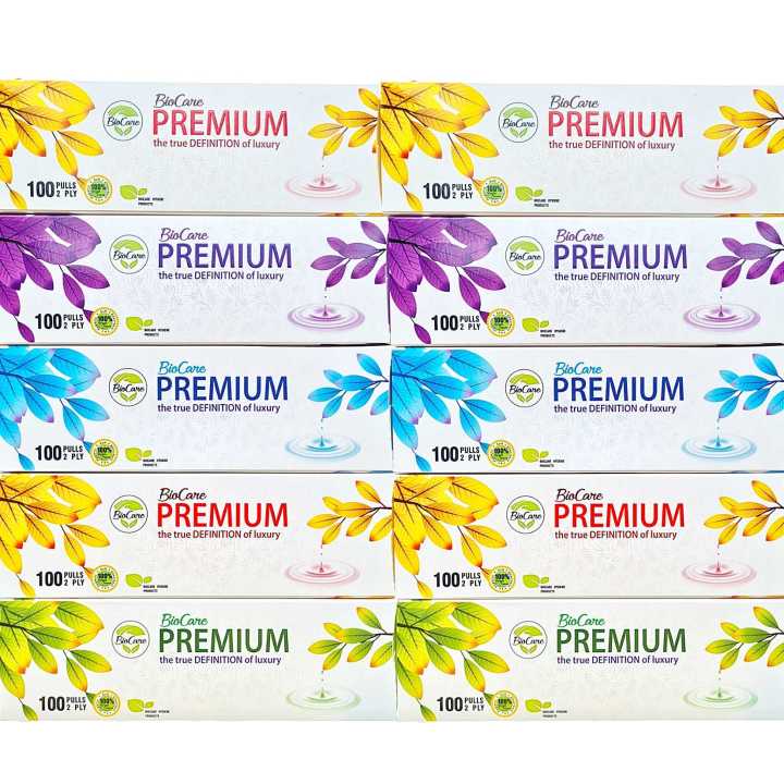 Premium Tissue 100 Pulls -200 Sheets( Pack Of 10) | Daraz.com.np
