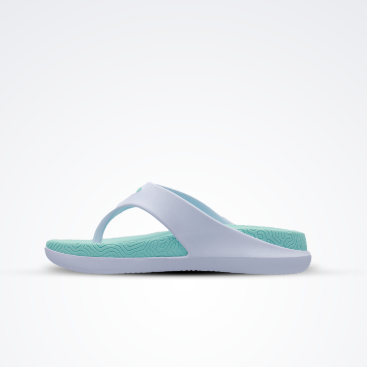 Peak White / Ice Blue Sports Slippers (Slides) for Women EWT22108L ...
