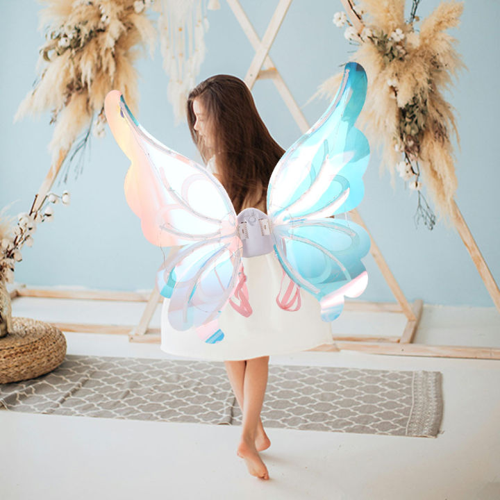 Interesting Creative LED Electric Butterfly Wings with Light Music ...