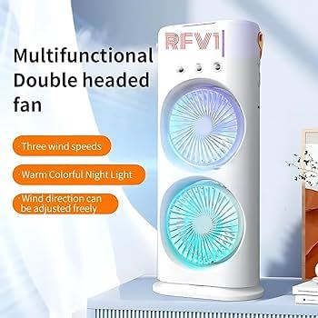 Rechargeable Double Ended Spray Fan With Battery Backup And Remote ...