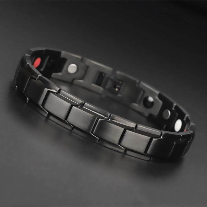 Luxury Fashion Health Energy Bracelet Women Stainless Steel Bio ...