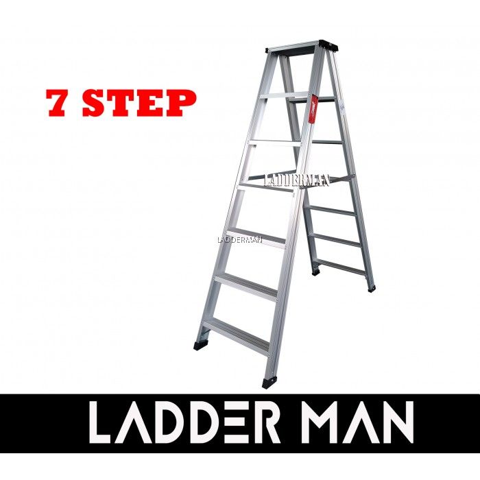 7 Step Double Sided Aluminium Ladder | Daraz.com.np