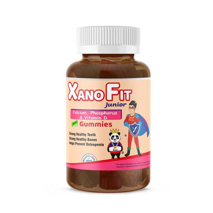 Xano Fit Junior Calcium, Phosphorous & Vitamin D Bone Boost Gummies ...